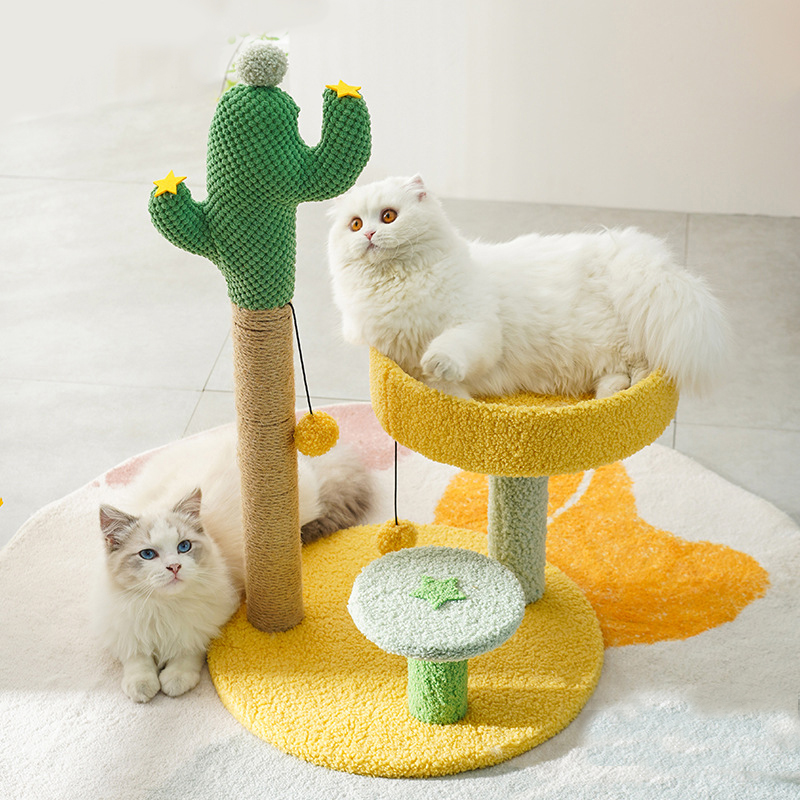 คอนโดแมว ที่ลับเล็บแมว ฝนเล็บ บ้านแมว กระบองเพชร เสาลับเล็บไดโนเสาร์ - QLC Co., Ltd.